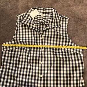 J. Crew Factory | Tops | Nwt Gingham Sleeveless Blouse | Poshmark